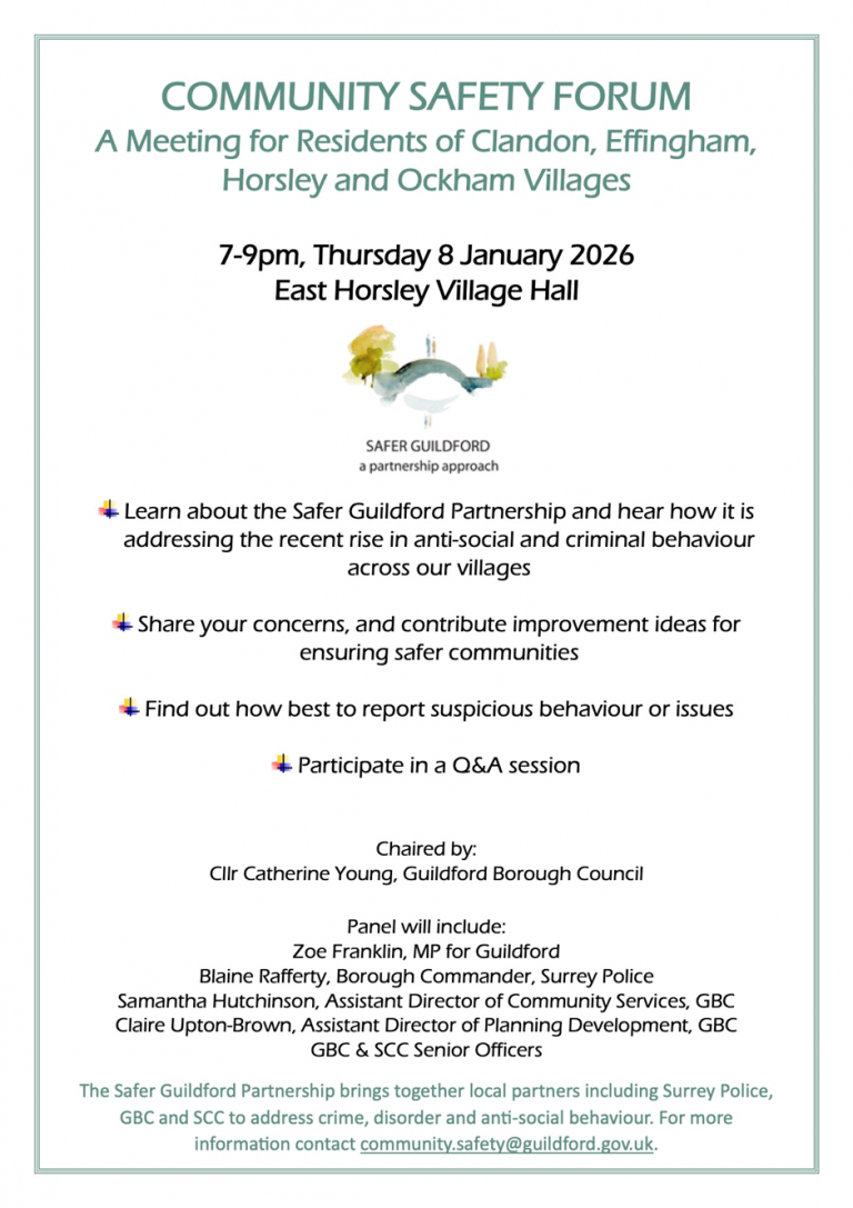 Community Safety Forum Public Meeting – residents invited – Effingham ...